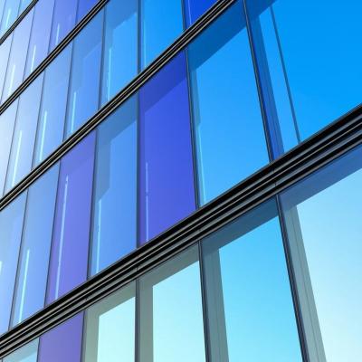 China Customizable Color Glass Curtain Wall Sleek And Modern Aesthetics Adjustable Light Function for sale