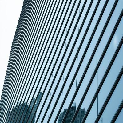 China Sleek And Modern Glass Curtain Wall Providing Long Lasting Durability And Thermal Insulation For Commercial Buildings for sale