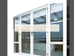 Customizable Aluminum Sliding Door with Glass Options