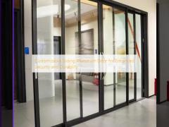 Customizable Aluminum Sliding Door with Glass Options