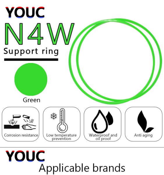 Quality 125 X 119 X 3mm TPU Coating Back Up Ring Green O Ring Backup Seal Gasket for sale