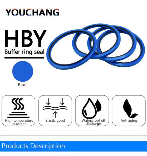 Quality HBS HBY Buffer Seal Blue Hydraulic Seal HBY 65 X 80.5 X 6MM Hydraulic Cylinder for sale