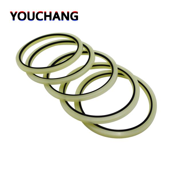 Quality PU POM Hby Buffer Seal Yellow Excavator Track Adjuster Oil Seal For Commercial Vehicles for sale