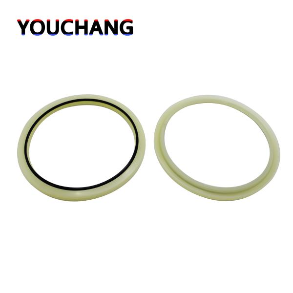 Quality PU POM Hby Buffer Seal Yellow Excavator Track Adjuster Oil Seal For Commercial for sale