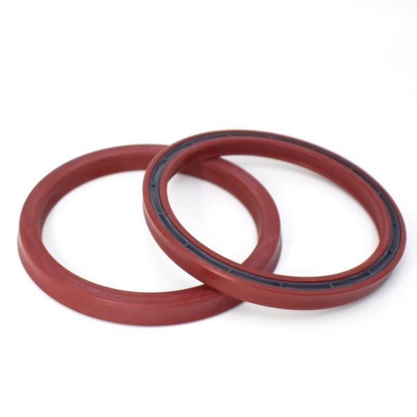 Quality 85 x 100 x 10MM Red hydraulic rod seals 90 shore double lip oil seals by size for sale
