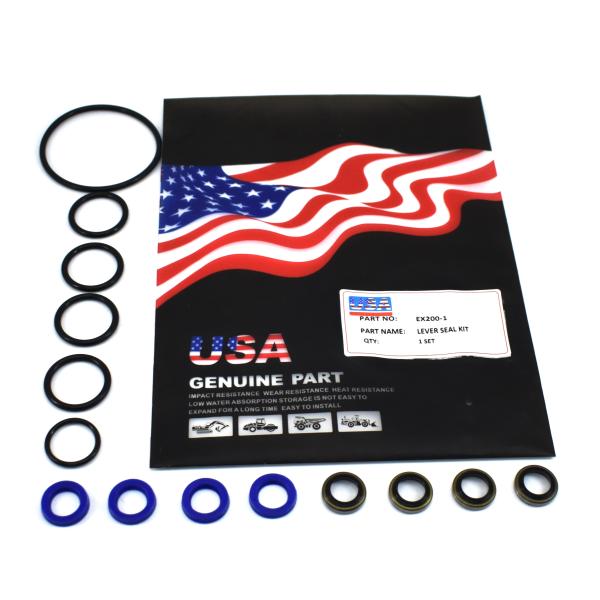 Quality Rubber Black EX200-1 Pilot Valve Lever Valve Seal Kit For HITACHI for sale