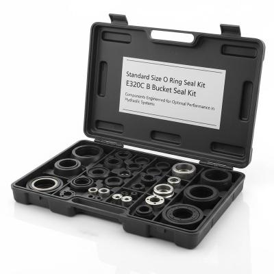 China Standard Size E320C-B Bucket Seal Kit for Hydraulic Systems with Up To 35 MPa Pressure Rating for sale