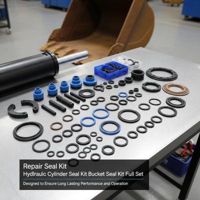 China E320C-B Model Hydraulic Cylinder Seal Kit with 35 MPa Working Pressure and -30°C to 120°C Temperature Range for sale