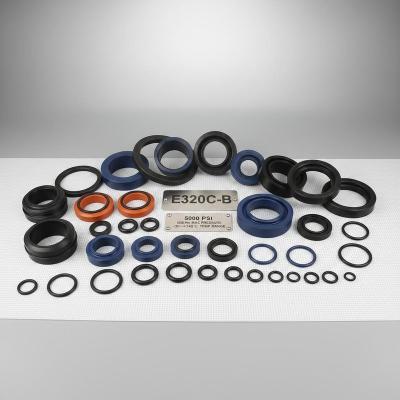 China E320C-B Bucket Seal Kit Full Set for Excavators with 5000 PSI Pressure Rating and -30~+145°C Temperature Range for sale