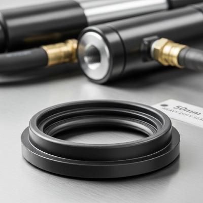 China 50mm Outer Diameter Oil Resistant Dust Seal with Press-fit Installation for Heavy Duty Hydraulic Applications for sale