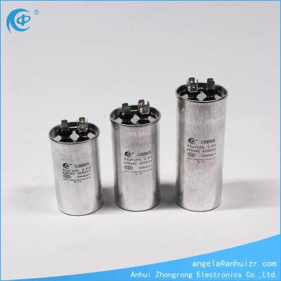 China Aluminum Can Body Capacitor CBB65 AC Motor Run 450VAC for sale