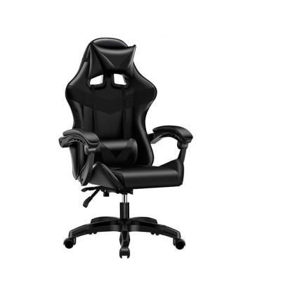 Cina Poltrona da gioco ergonomica nera con poggiapiedi e BIFMA Passato Classe 4 Chrome Gaslift in vendita