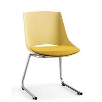 China Office Sleigh Leg Modern Design Plastic Stackable Training Center Chairs for Learning for sale