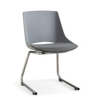 China Office Sleigh Leg Modern Design Plastic Stackable Training Center Chairs for Learning for sale