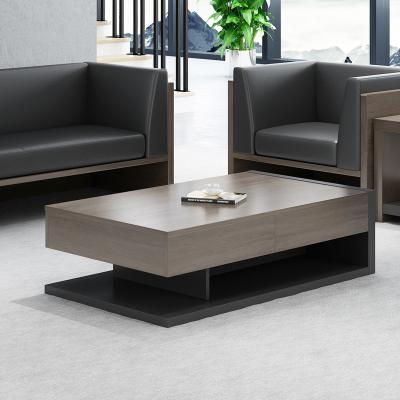 Cina Sezione mobili per ufficio di lusso 1 2 3 posti Set in pelle di mucca di design in legno in vendita
