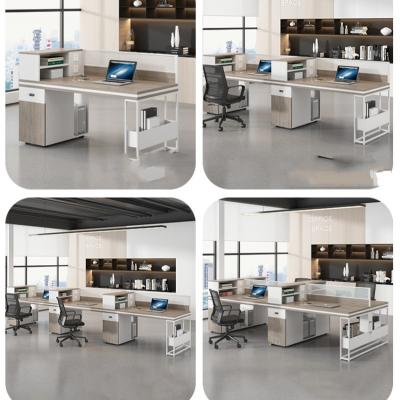 China Werknemer Desktop Computer Tafel Multifunktioneel kantoor bureau en stoel voor 4-6 personen Te koop