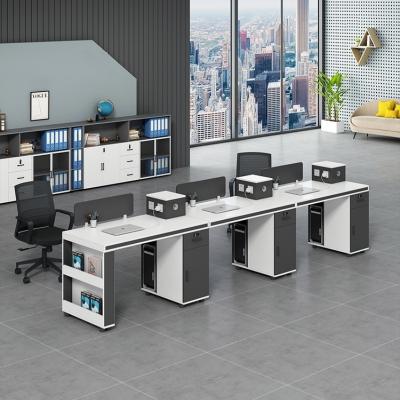 China Modernes Design Einfache Büroarbeitsstation mit 2 4 6 Sessel und Schreibtisch zu verkaufen
