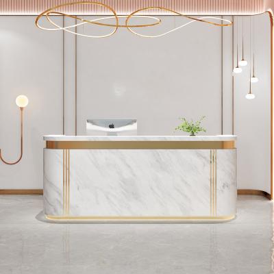 Cina Appartamento per saloni di bellezza leggero Bar Reception Desk per piccoli saloni e alberghi Luxury Design in vendita