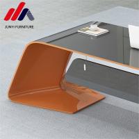 China Design Irregular Shape Office Desk in Baking Paint Material with Customized Colors for sale