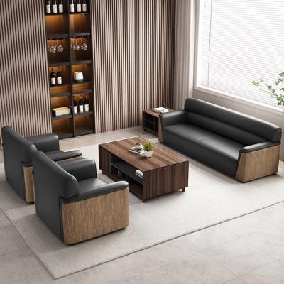 Cina Divano da ufficio in cuoio Napa per spazi di lavoro moderni e confortevoli in Business Reception in vendita