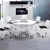 China Customizable Folding Training Hexagonal Combination Table for Multifunctional Activities for sale