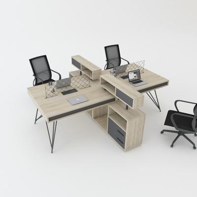 Cina Semplice e moderno mobili da ufficio Combinazione di tavolo e sedia per postazione di lavoro aperta per il personale in vendita