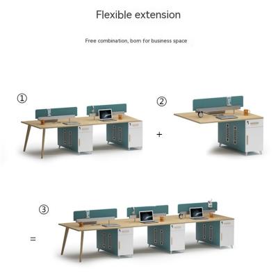 中国 商用家具 現代 固木 スタッフ 財務 作業台 の デスク と 椅子 販売のため