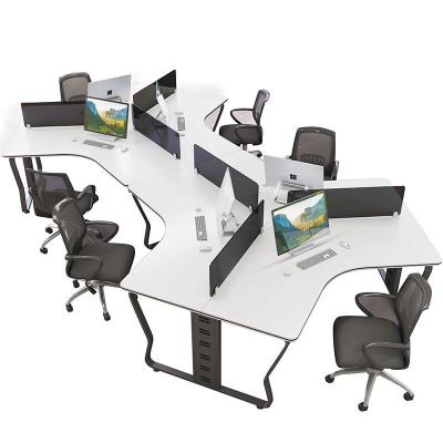 Cina 6 persone MDF Office Workstation con design e funzione contemporanea scrivania in vendita
