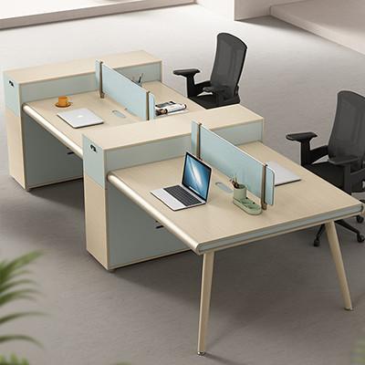中国 パーソナル用 デスクと椅子 4人用 オフィスワークステーション 販売のため