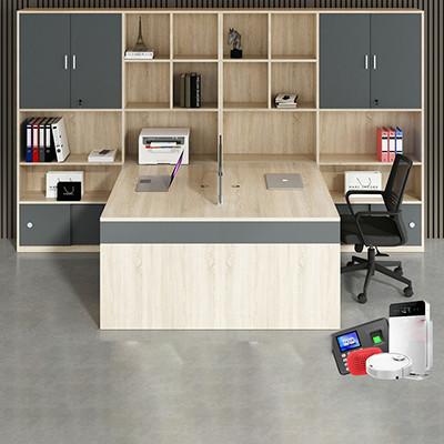 Cina Gabinetto a doppio sedile, schermo, postazione di lavoro, computer, scrivania, stile moderno per la sala finanza in vendita