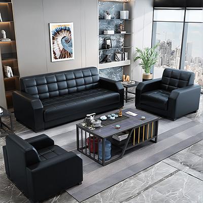 Cina Mobili d'ufficio moderni Divano in pelle personalizzato Set stile cinese contemporaneo 2 set in vendita