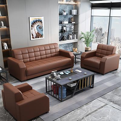 Cina Mobili d'ufficio moderni Divano in pelle personalizzato Set stile cinese contemporaneo 2 set in vendita