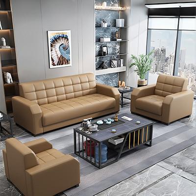 Cina Mobili d'ufficio moderni Divano in pelle personalizzato Set stile cinese contemporaneo 2 set in vendita