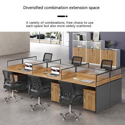 Cina Stazione di lavoro per il personale in stile moderno con combinazione di scrivanie e sedie personalizzabili in vendita