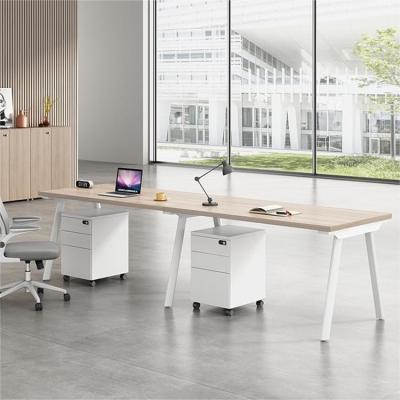 China Kantoormeubilair combinatie eenvoudig Moderne 4 6 Kunstmatige stoel Tafel Schermkaartstoel Te koop