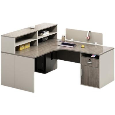 China Sistema de escritório modular para 4 pessoas Móveis de escritório personalizáveis em design moderno à venda
