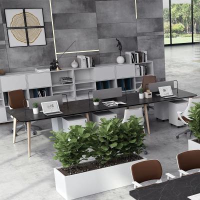 Cina Staff moderno scrivania esecutiva in legno ufficio cubo stazione di lavoro scrivania combinata in vendita