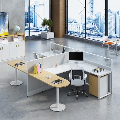 中国 ISO9001/ISO14001 認定 4人用現代オフィステーブルワークステーション 販売のため