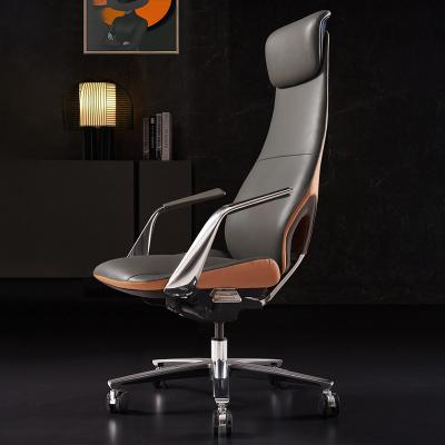 Cina Sedia per ufficio con design ergonomico e materiale di pelle sintetica in vendita