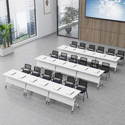Cina Arredamento per ufficio conferenze di formazione specifico mobile pieghevole tavolo con ruote su ruote in vendita