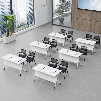 Cina Arredamento per ufficio conferenze di formazione specifico mobile pieghevole tavolo con ruote su ruote in vendita