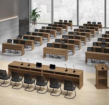 Cina Termine di pagamento T/T 30%deposito 70%saldo Modern Simple Plate Conference Table and Lectern in vendita