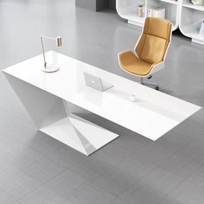 Cina Home Office Furniture Morden Lavoro Scrivania con tavolo di consulenza in pittura bianca su misura in vendita