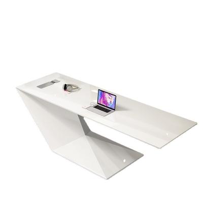 Cina Home Office Furniture Morden Lavoro Scrivania con tavolo di consulenza in pittura bianca su misura in vendita