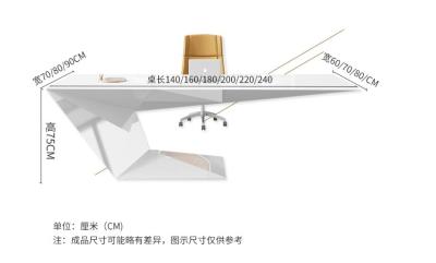 Cina Home Office Furniture Morden Lavoro Scrivania con tavolo di consulenza in pittura bianca su misura in vendita