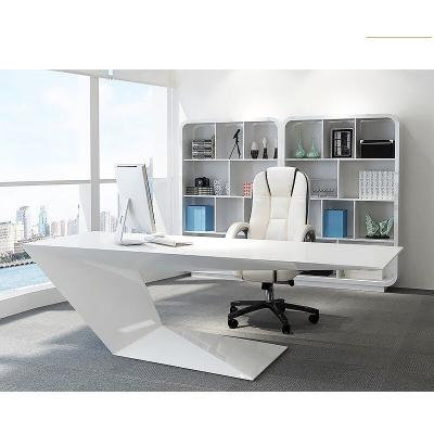 Cina Home Office Furniture Morden Lavoro Scrivania con tavolo di consulenza in pittura bianca su misura in vendita