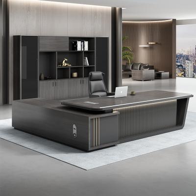 Cina High Tech Black Boss Manager Tavolo e sedia combinati per il cliente in vendita