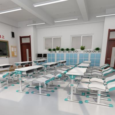 Cina Studio di Design Moderno Reclinable Regolabile scrivania e sedia Set per l'insegnamento a domicilio scolastico in vendita
