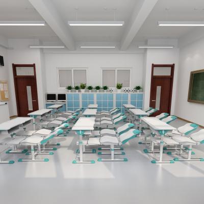 Cina Studio di Design Moderno Reclinable Regolabile scrivania e sedia Set per l'insegnamento a domicilio scolastico in vendita