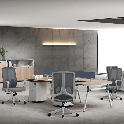 Cina Sedia da ufficio con appoggio fisso per braccio e con design ergonomico in acciaio inossidabile e maglia in vendita